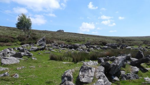 Peat Carts near Round Pound – Then and Now – Dartmoor Explorations