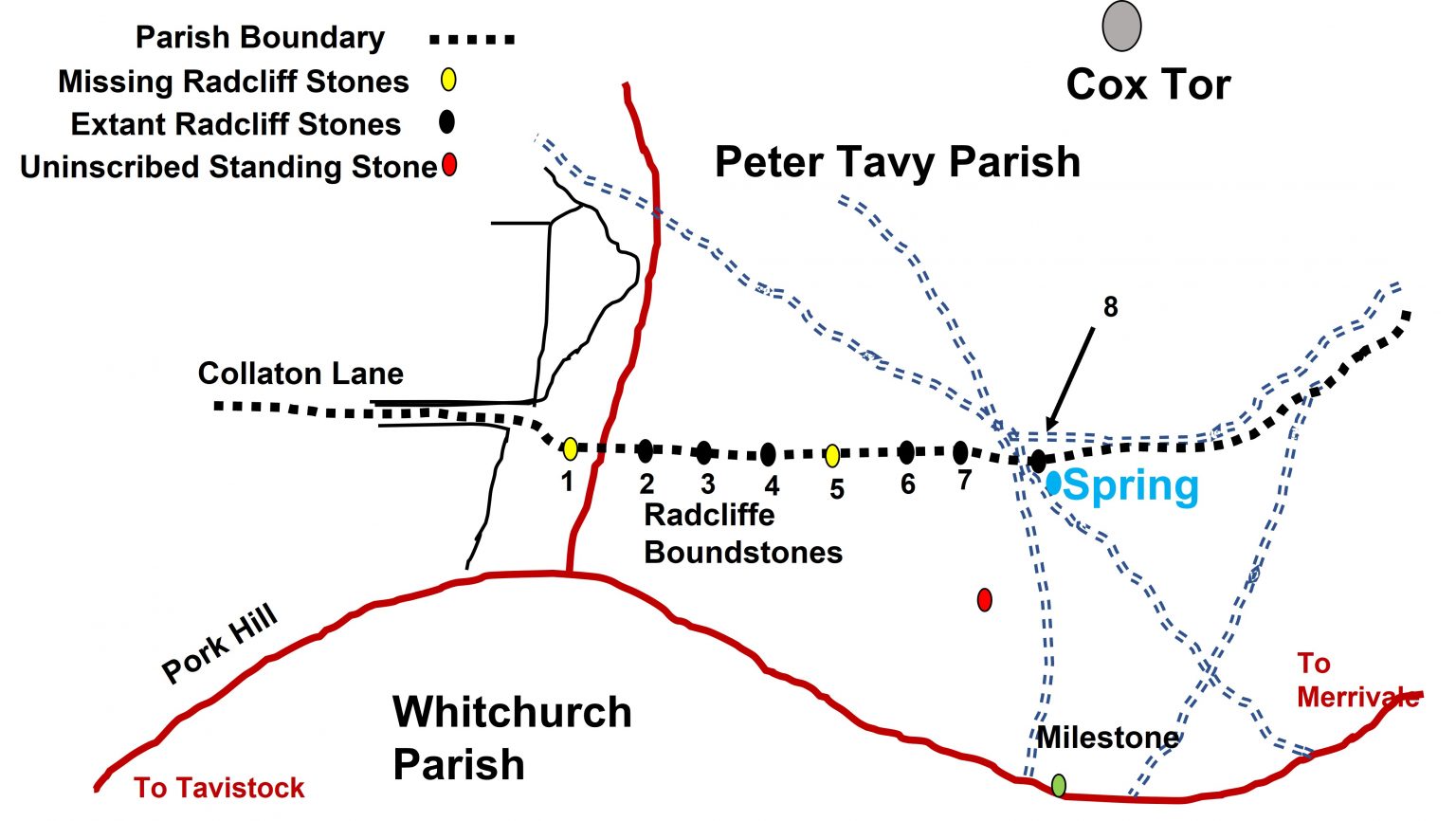 Radcliffe Boundary Stones on Peter Tavy / Whitchurch Parish Bounds ...