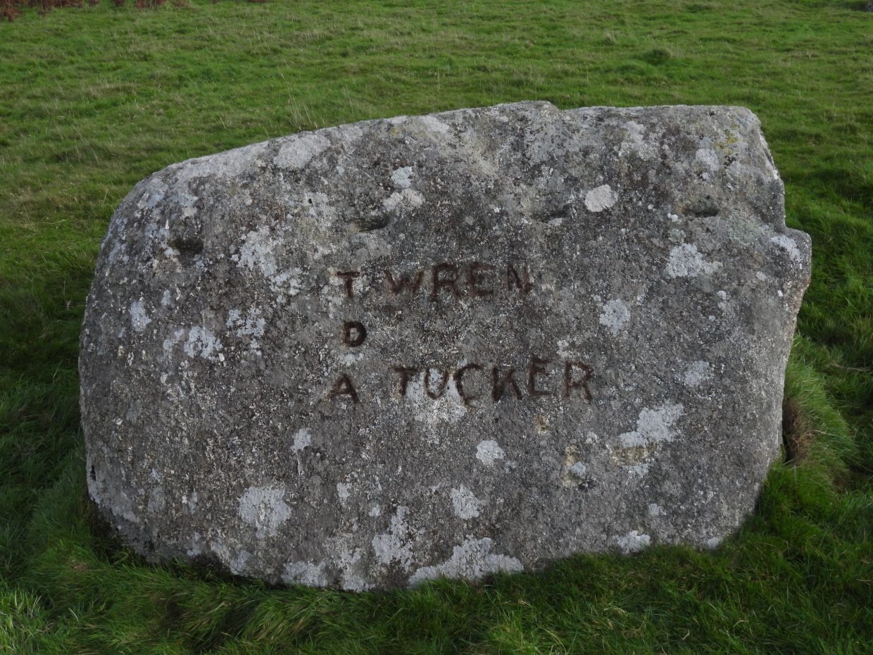 Aish Ridge “Newtake Wall” and Inscribed Boulders and Stones – Dartmoor ...
