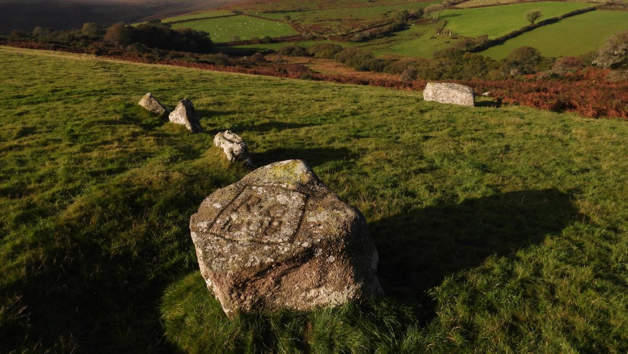 Aish Ridge “Newtake Wall” and Inscribed Boulders and Stones – Dartmoor ...
