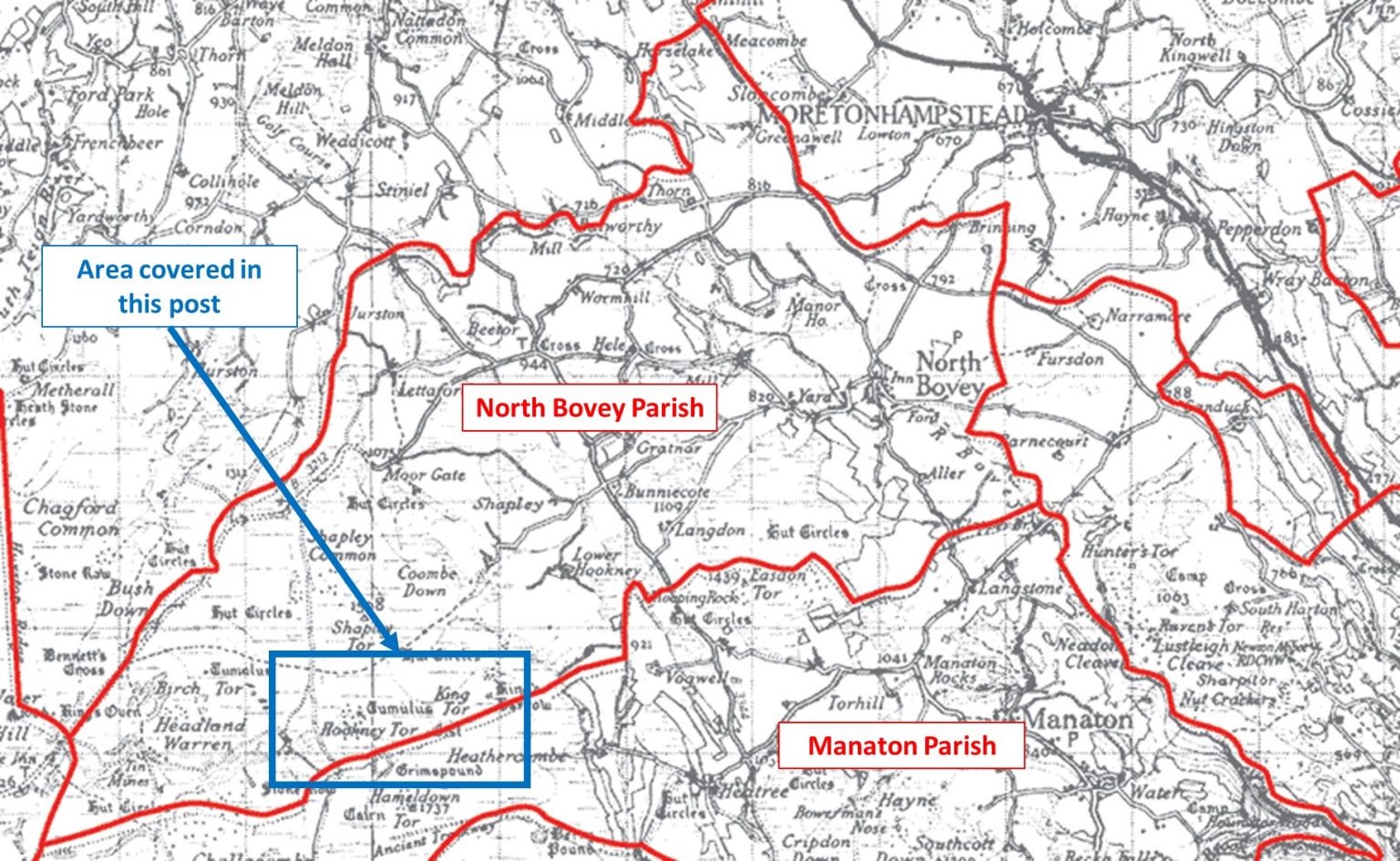North Bovey / Manaton Parish Boundary Markers – Dartmoor Explorations